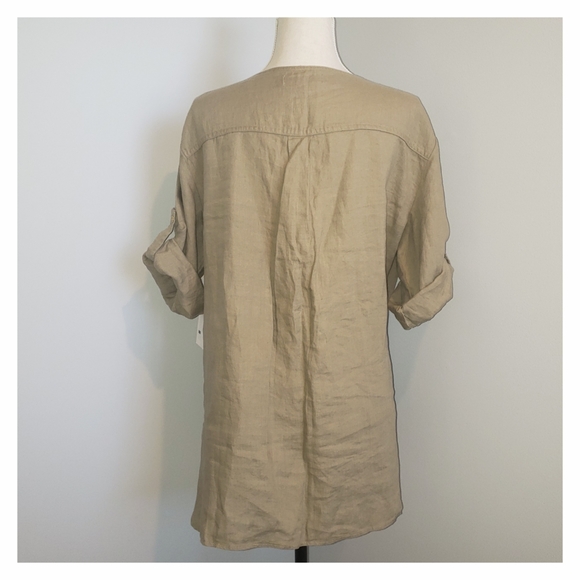 Ellen Tracy | Tops | Ellen Tracy Linen Tunic Top | Poshmark
